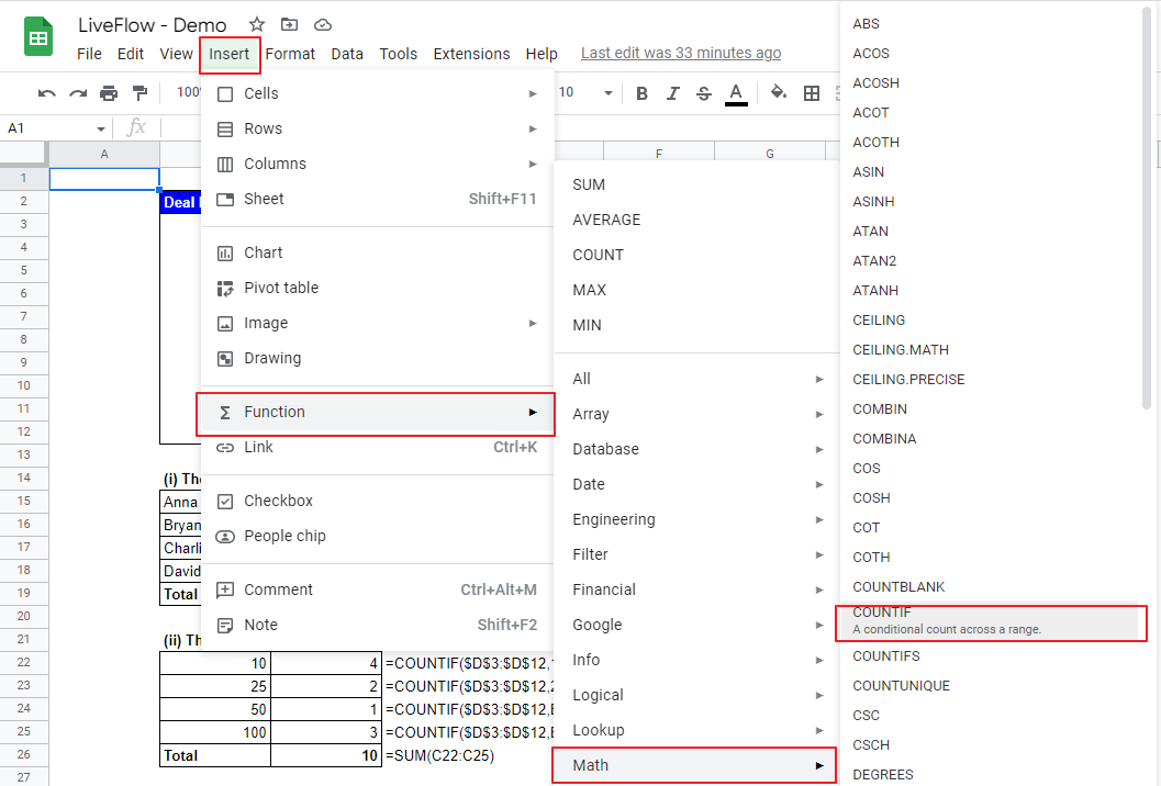 How To Use COUNTIF Function In Google Sheets LiveFlow