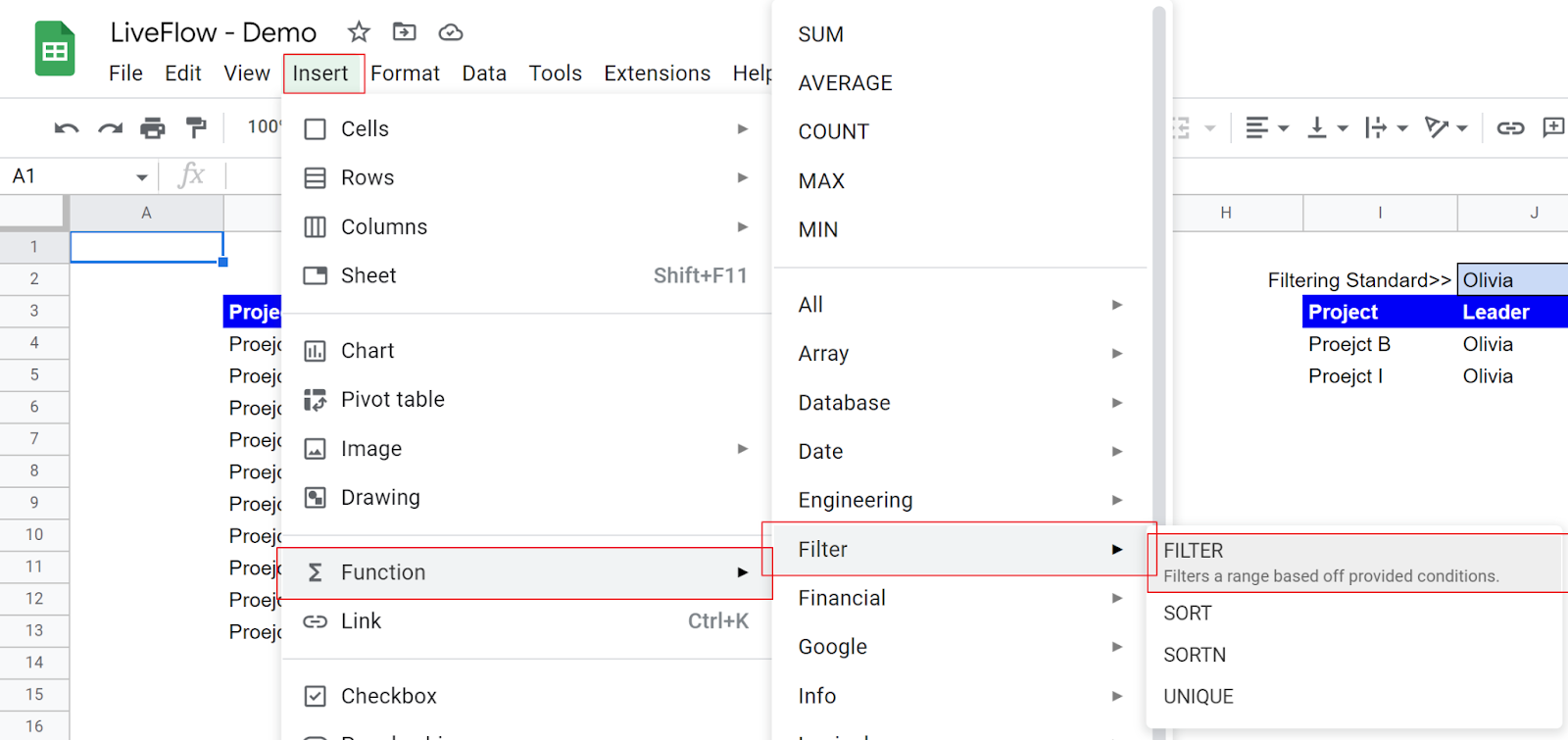 FILTER Function In Google Sheets Explained LiveFlow