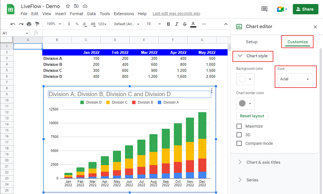How To Make A Stacked Column Chart In Google Sheets LiveFlow