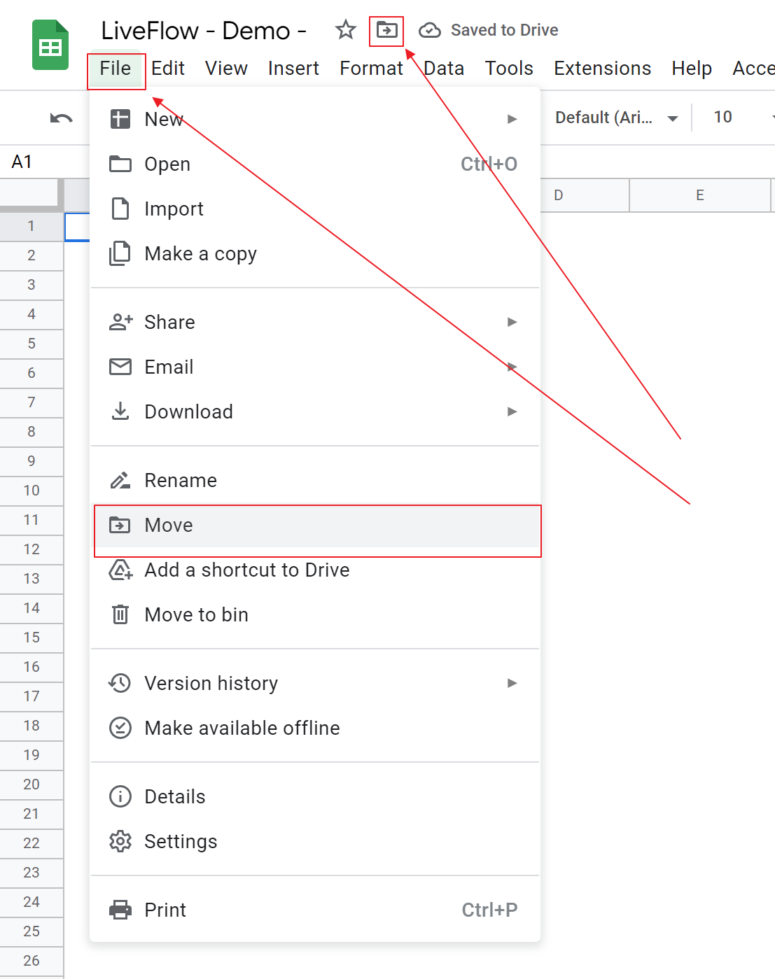 How To Save Google Sheets In Google Drive LiveFlow