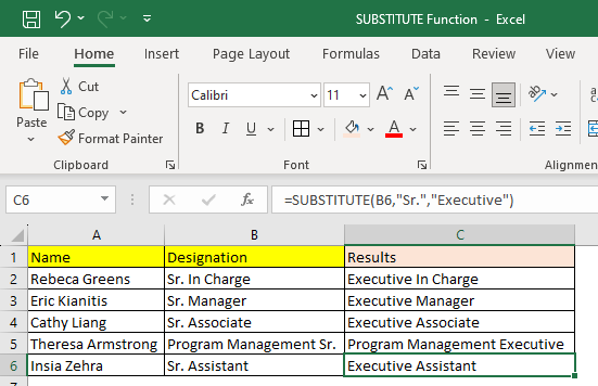 SUBSTITUTE Function in Excel: Explained | LiveFlow
