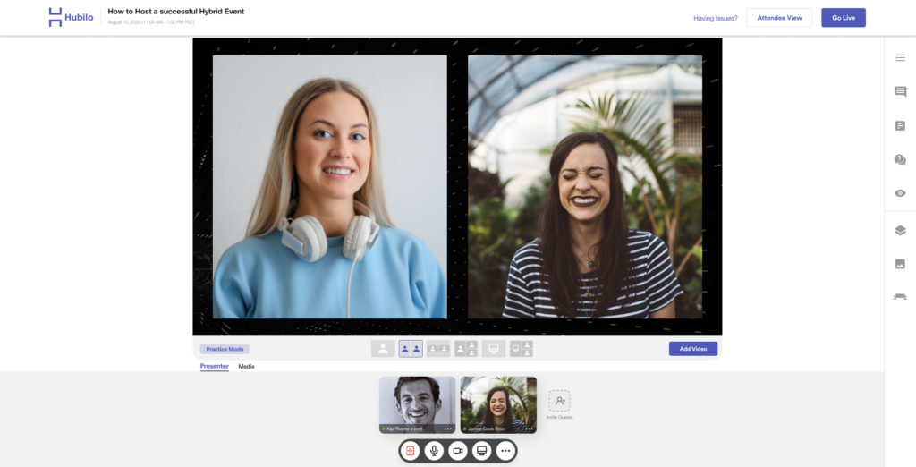 Deliver immersive sessions with Hubilo Broadcasting Studio