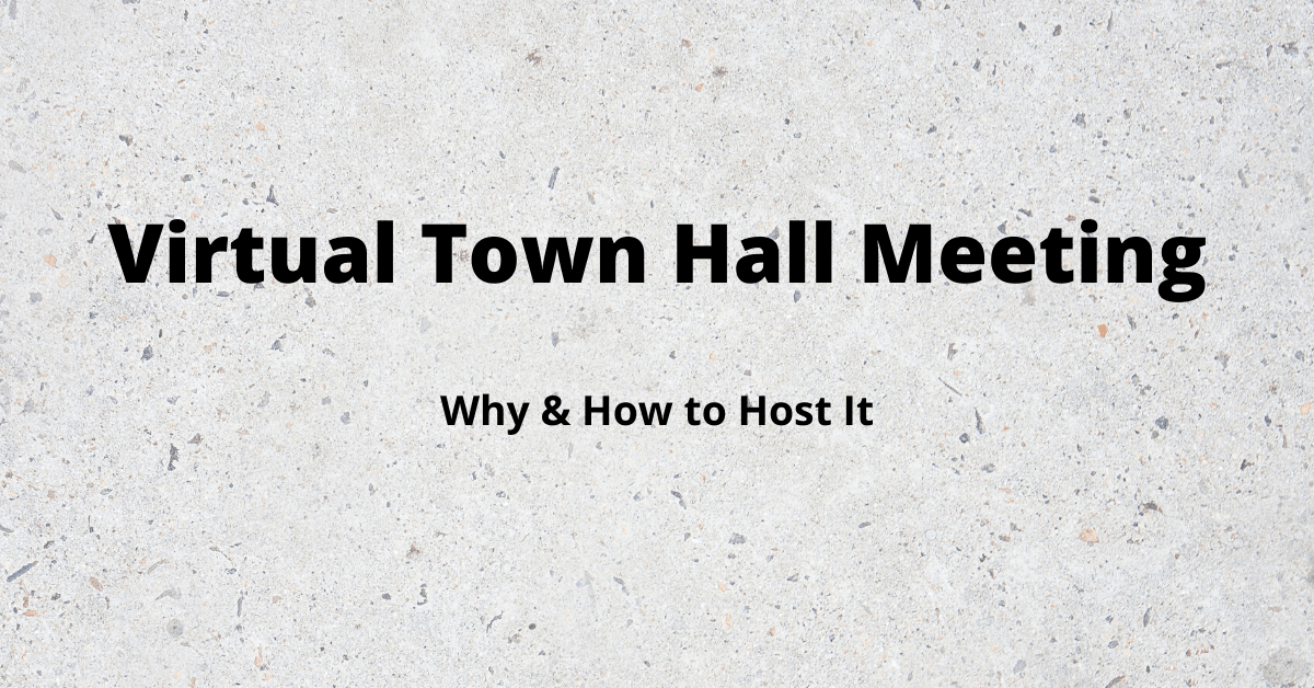 The Ultimate Guide to Virtual Town Hall Meeting | Hubilo