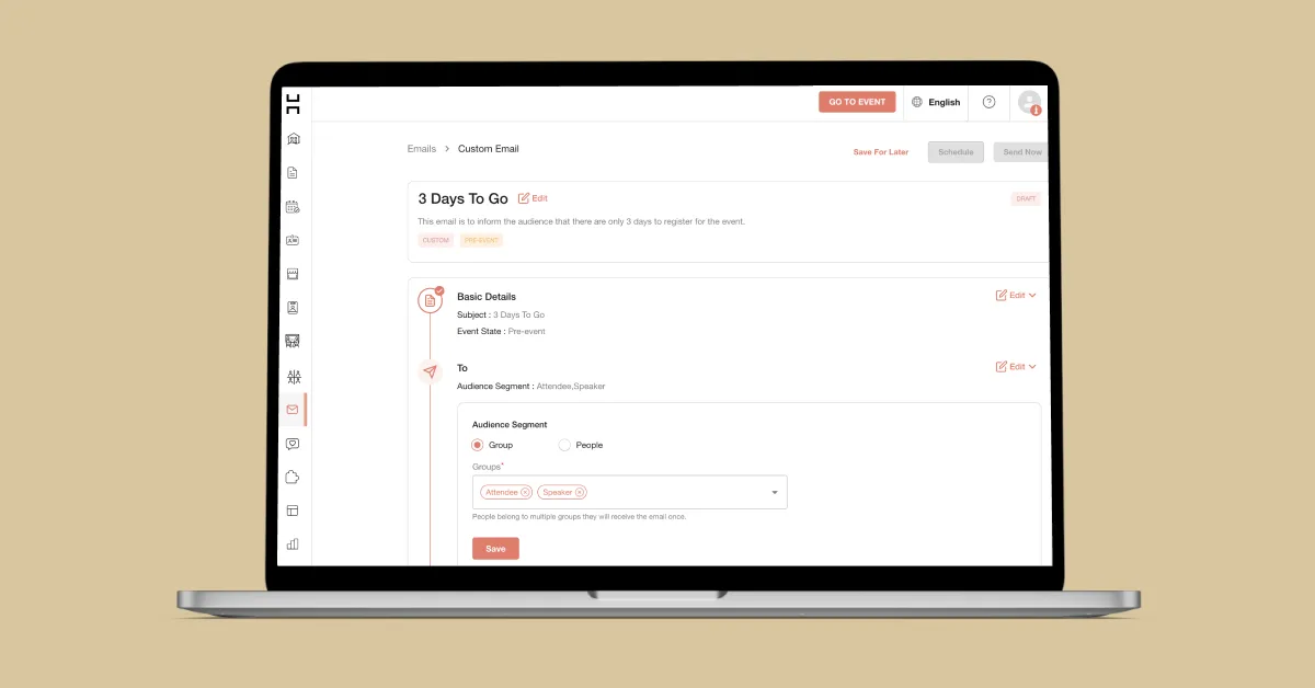 Create Event Emails with Hubilo’s Email Marketing Engine