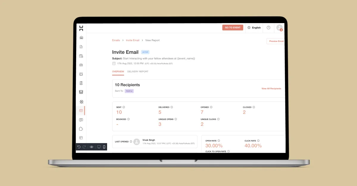 Create Event Emails with Hubilo’s Email Marketing Engine