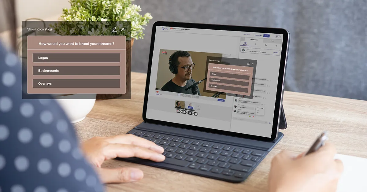 Boost virtual event engagement: Introducing interactive polls and chats