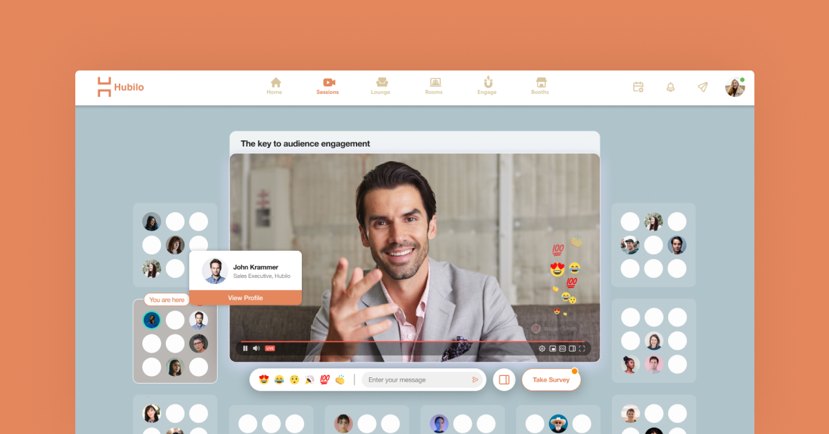 Recreate In-Person Events Online with Hubilo's Enhanced Session Layout