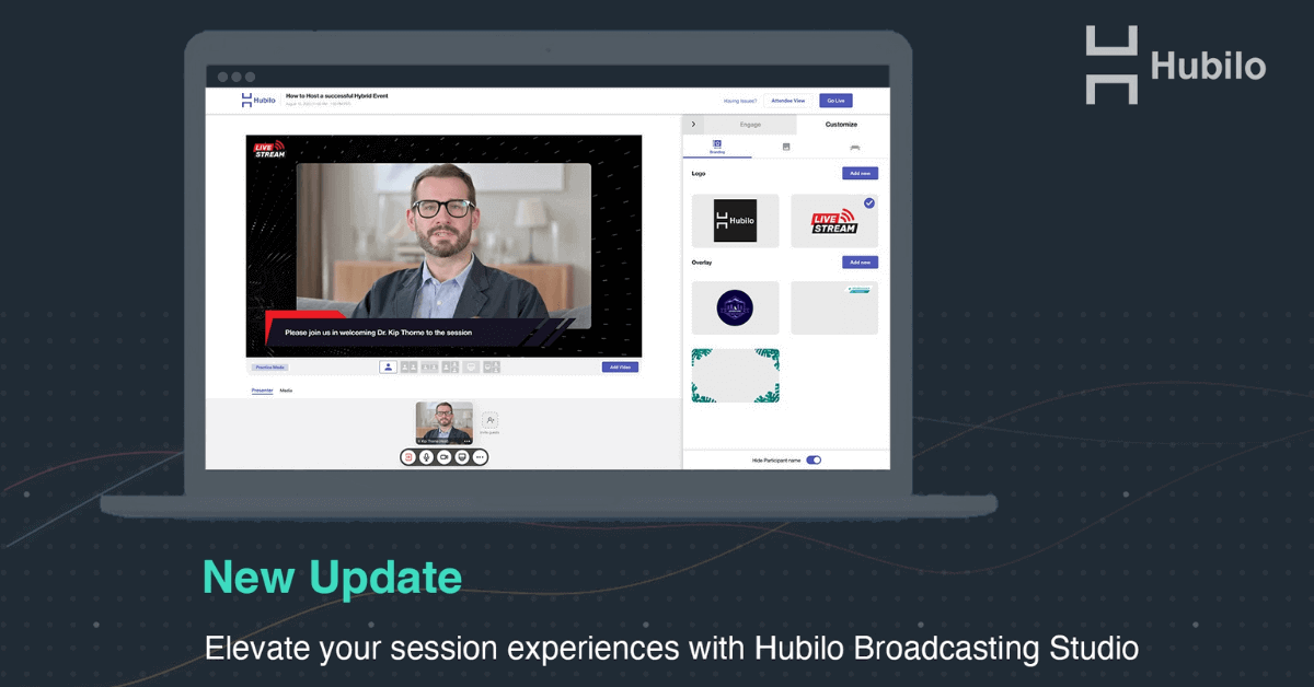 Deliver immersive sessions with Hubilo Broadcasting Studio