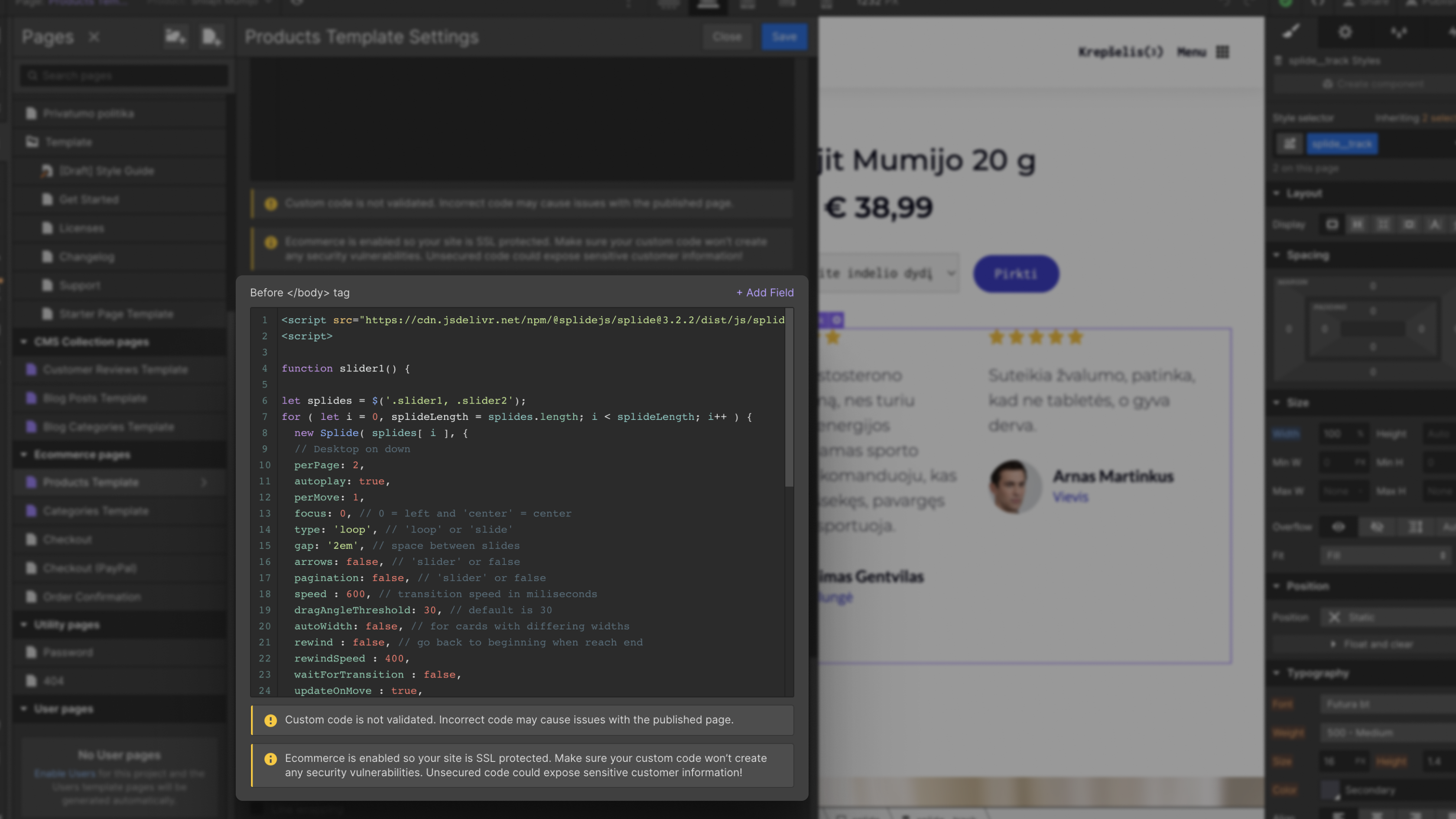 Learn to add Custom Code to Webflow Website