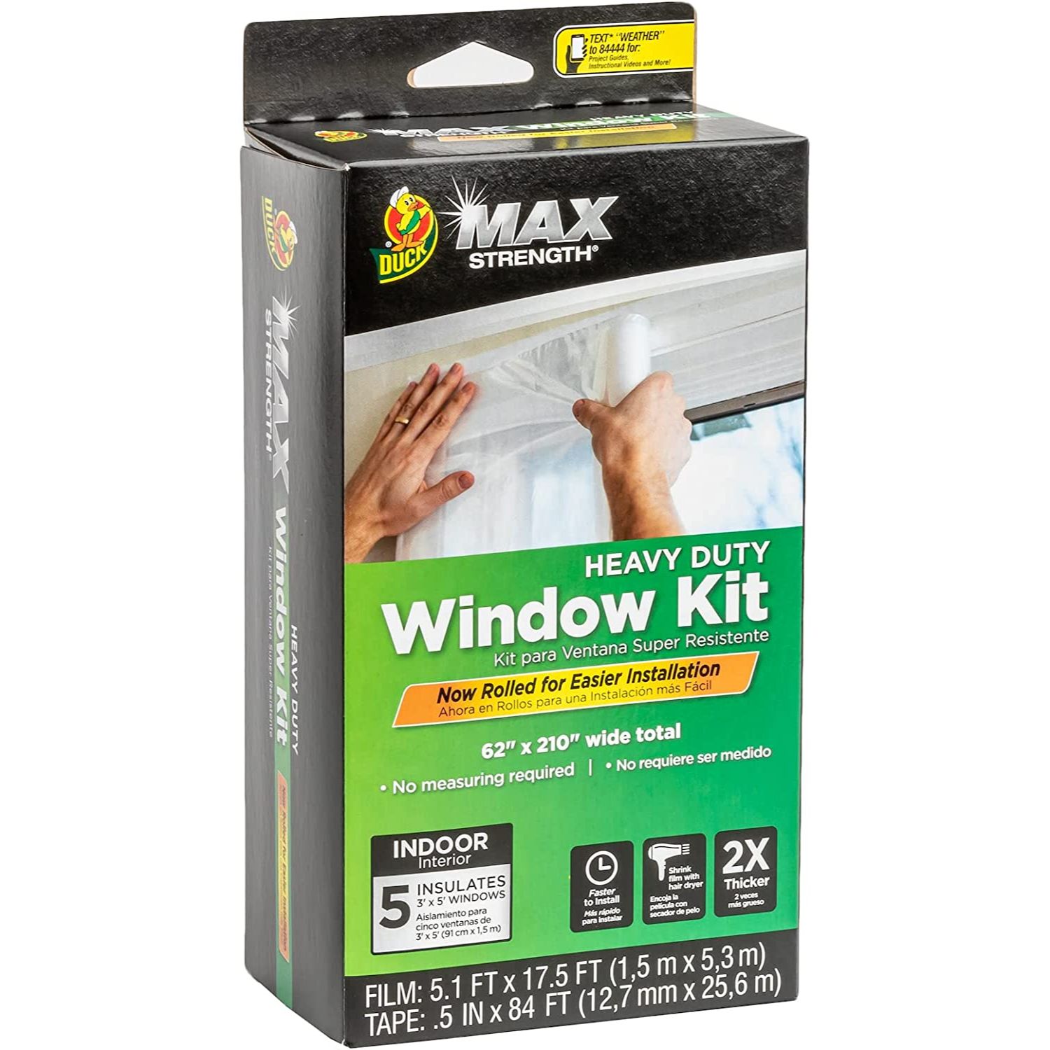 [Amazon] Duck Brand MAX Strength Window Insulation Kit, 5 Windows - $8. ...