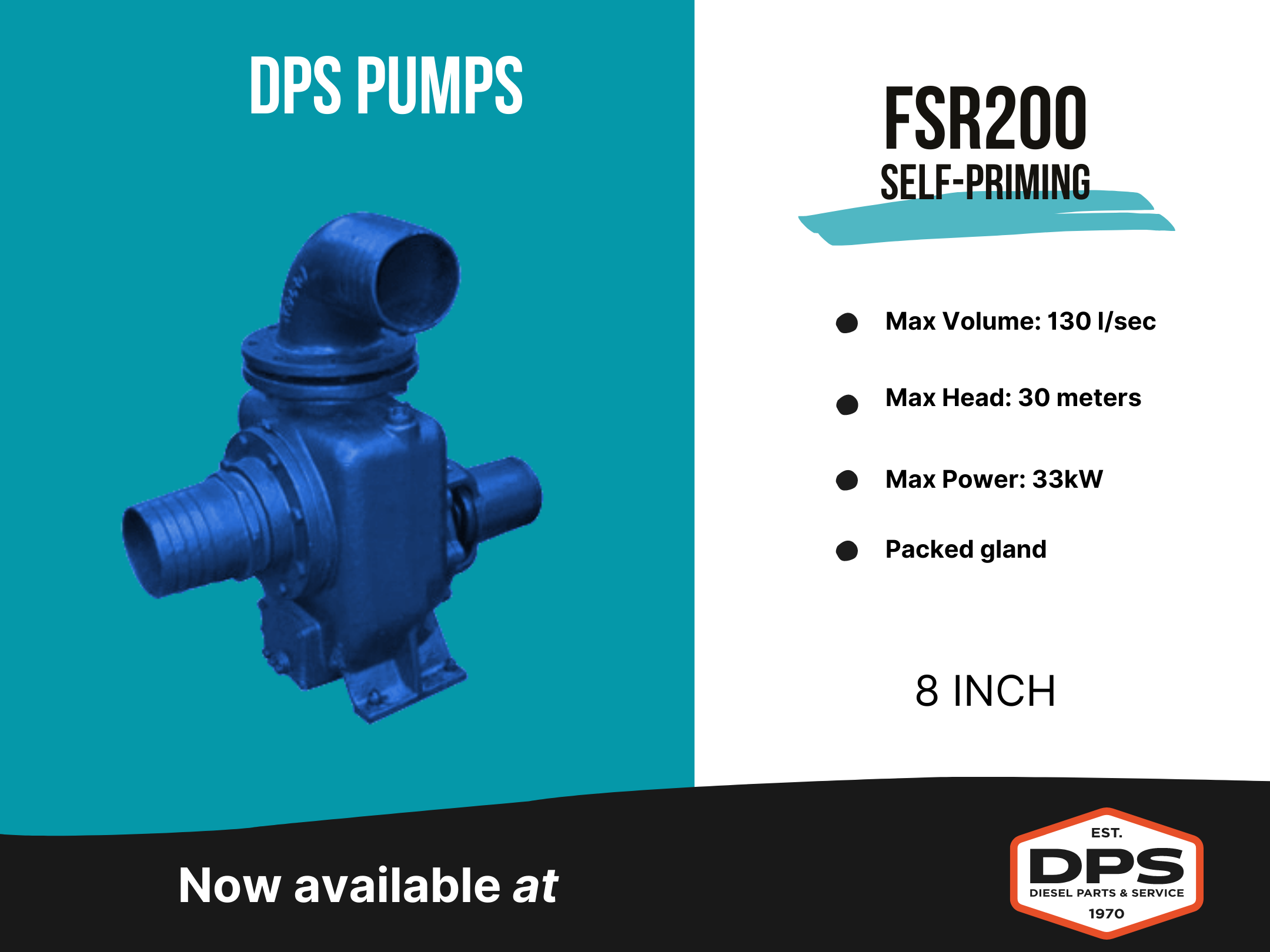 FSR200 Self-Priming Pump | Diesel Parts & Service