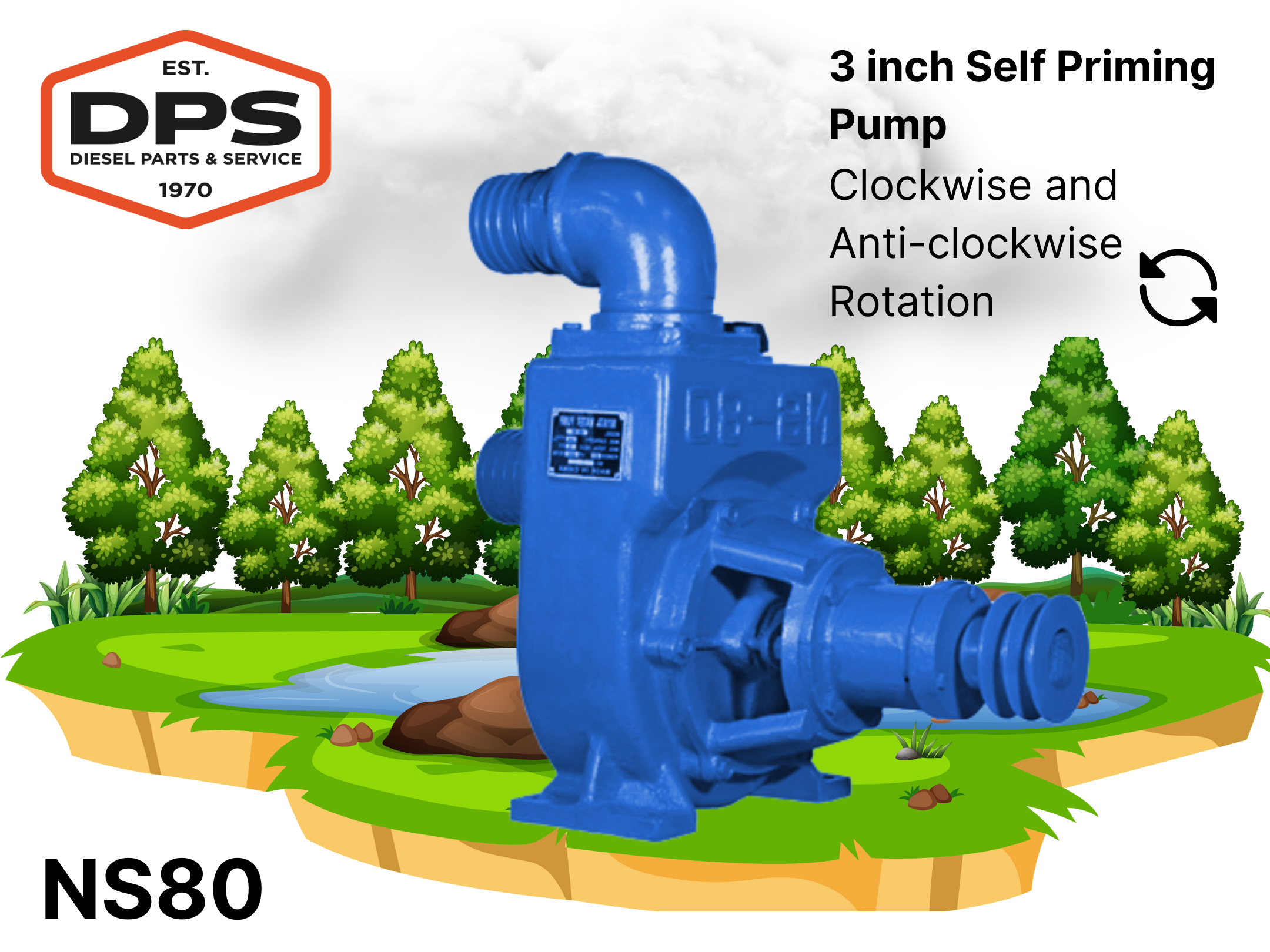 NS80 Self-Priming Pump | Diesel Parts & Service