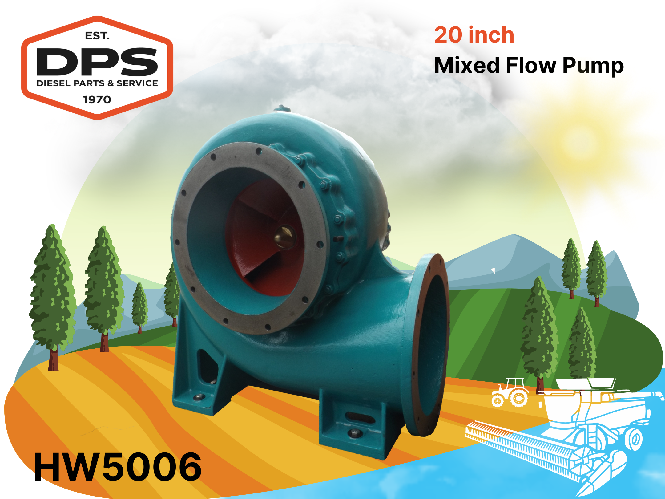 HW5006 Mixed Flow Pump | Diesel Parts & Service