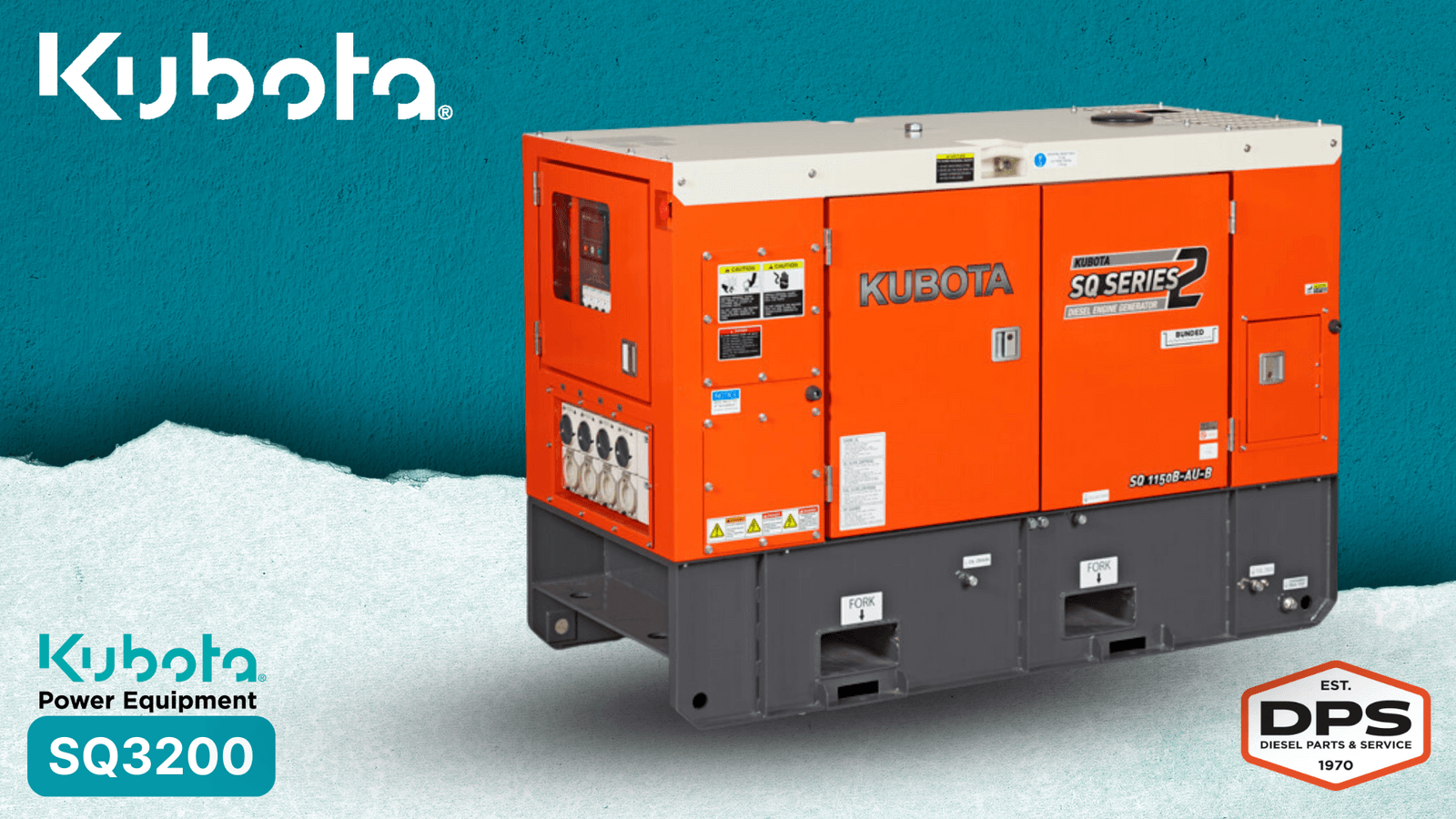 Kubota Diesel Generator SQ-3200B-AU-B | Diesel Parts & Service