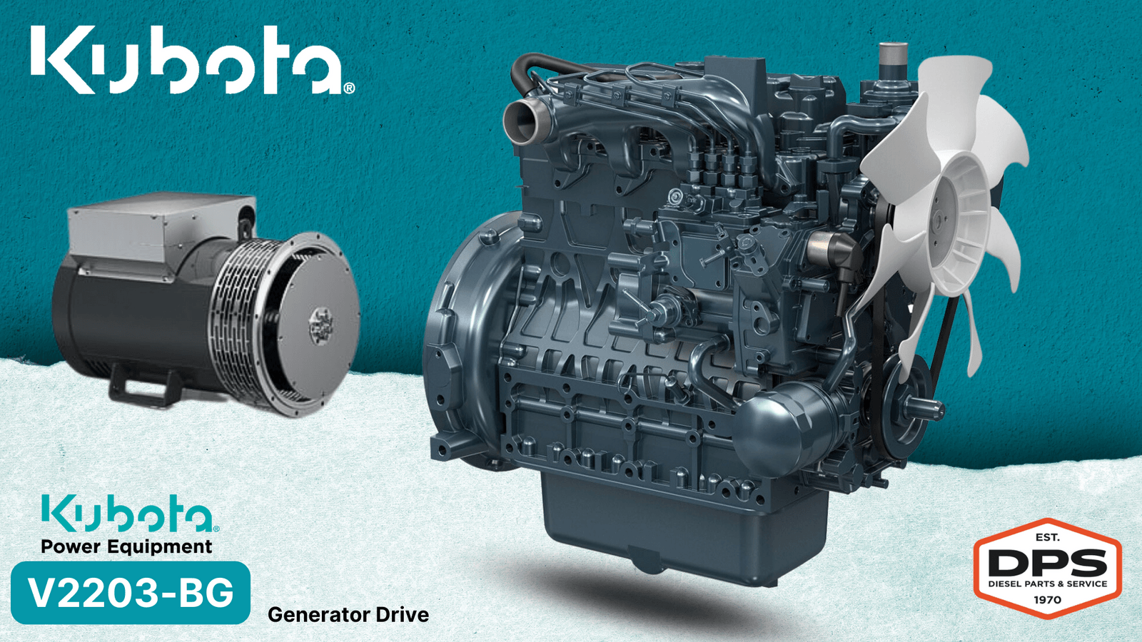 Kubota Generator Engine V2203-BG | Diesel Parts & Service