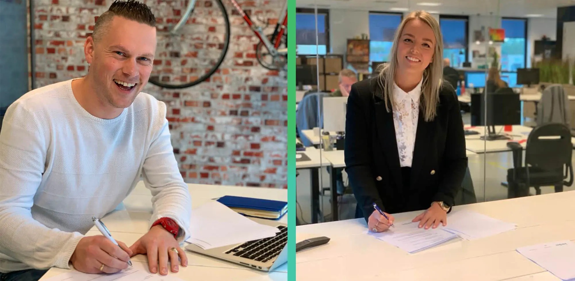 Twee nieuwe top collega's gestart in november: Tom en Marit stellen ...