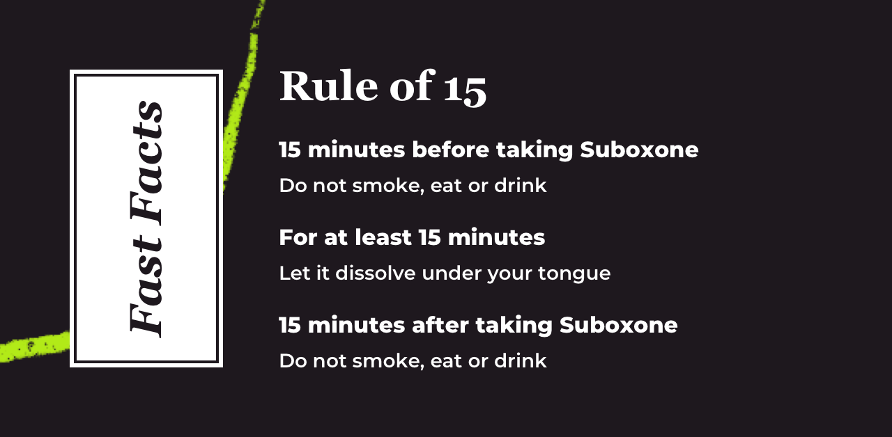 How long should you let Suboxone dissolve? | Bicycle Health