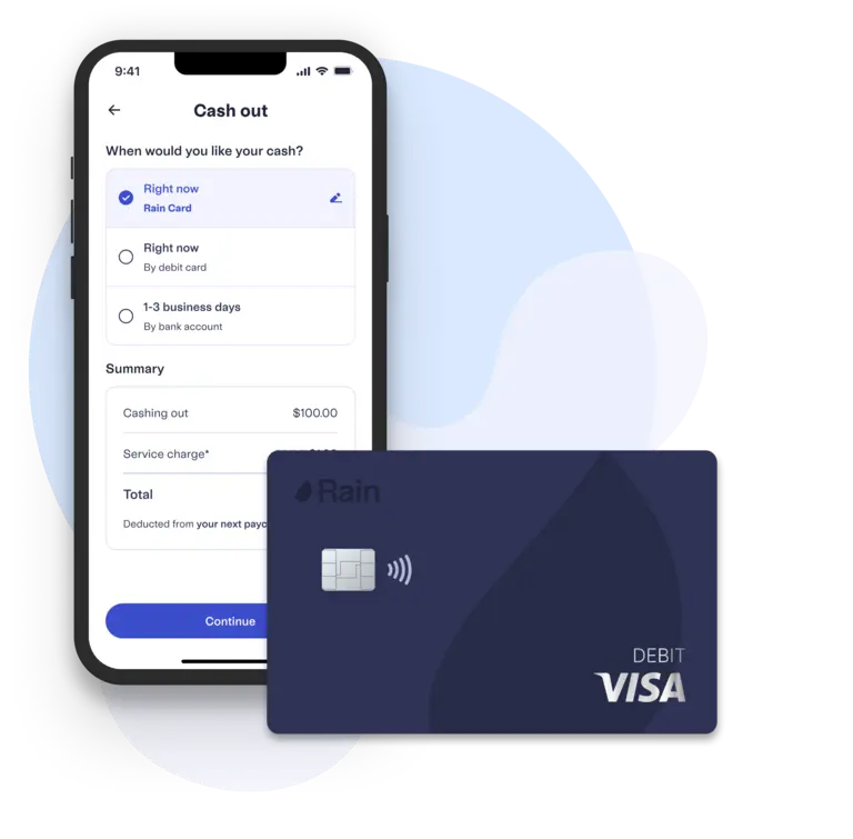 Earned Wage Access App | Rain Instant Pay | Get Paid Daily