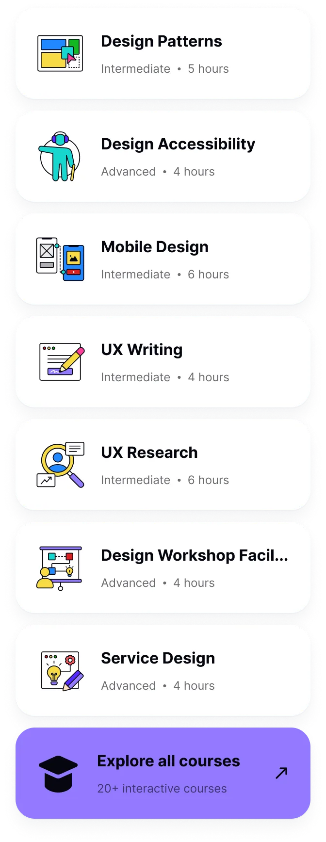 Learn UX Design at Your Own Pace | Interactive Courses | Uxcel