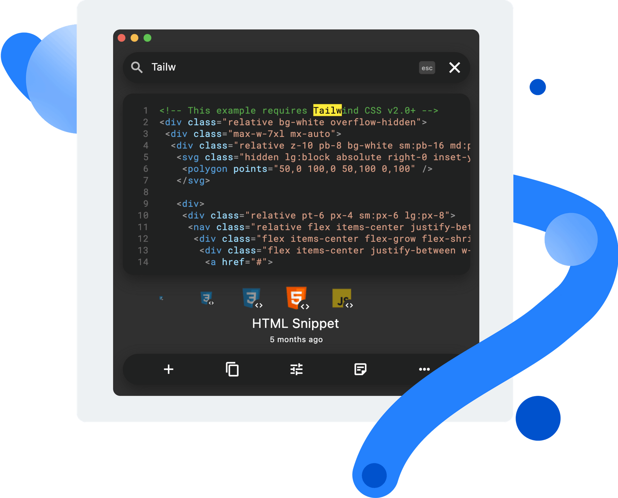 Detect, label, format and enrich code