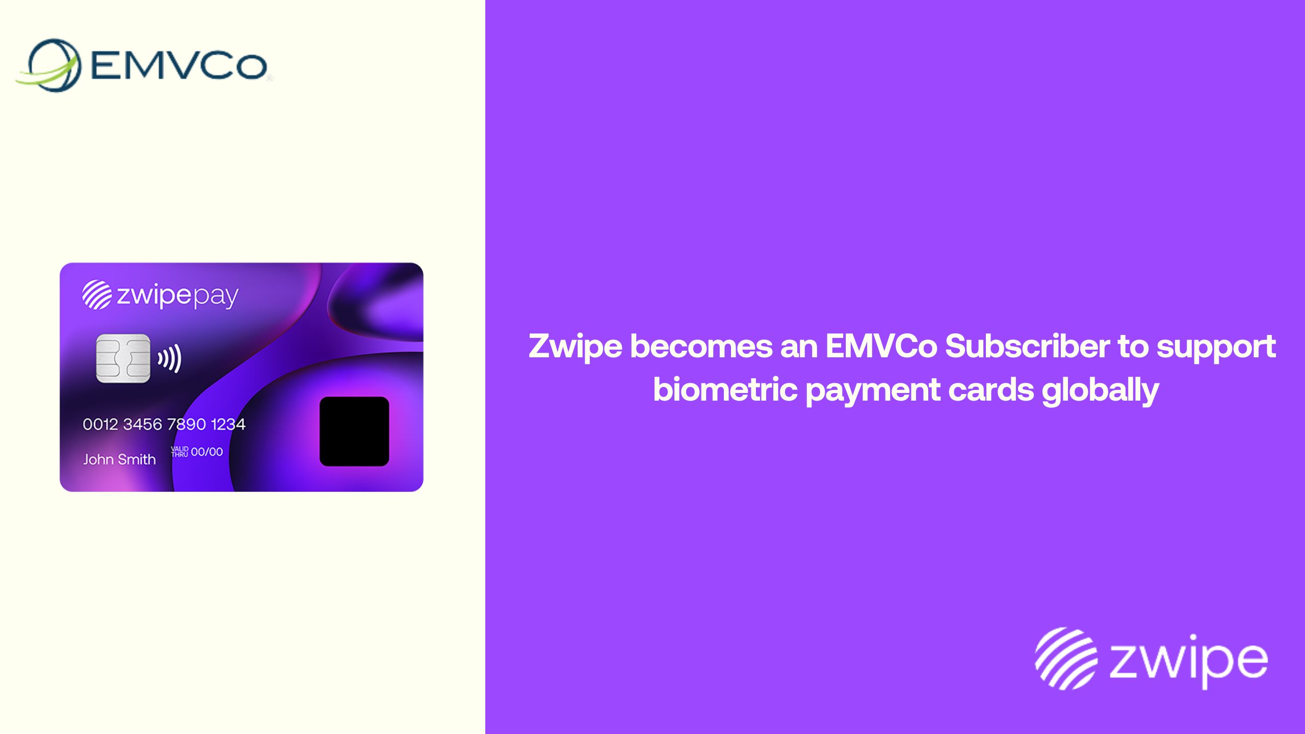 Zwipe becomes an EMVCo Subscriber to support biometric payment cards globally | Zwipe