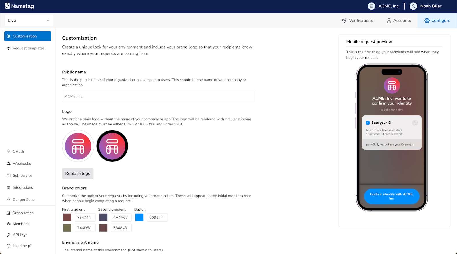 Step 2. Customize Nametag | Nametag Guide