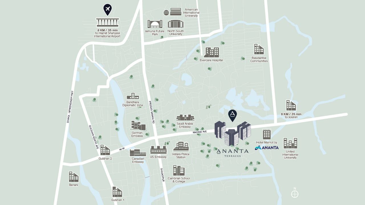 Ananta Terraces | Location