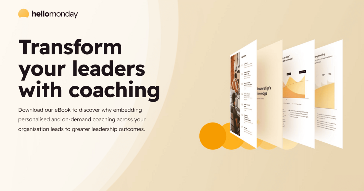 Transform your leaders with coaching eBook | Hellomonday