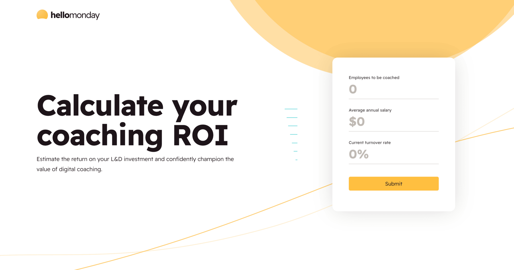ROI Coaching Calculator | Hellomonday