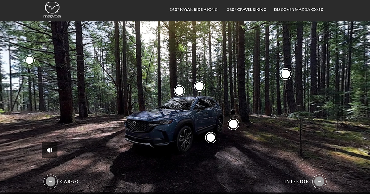 Mazda CX-50 Immersive Web Experience