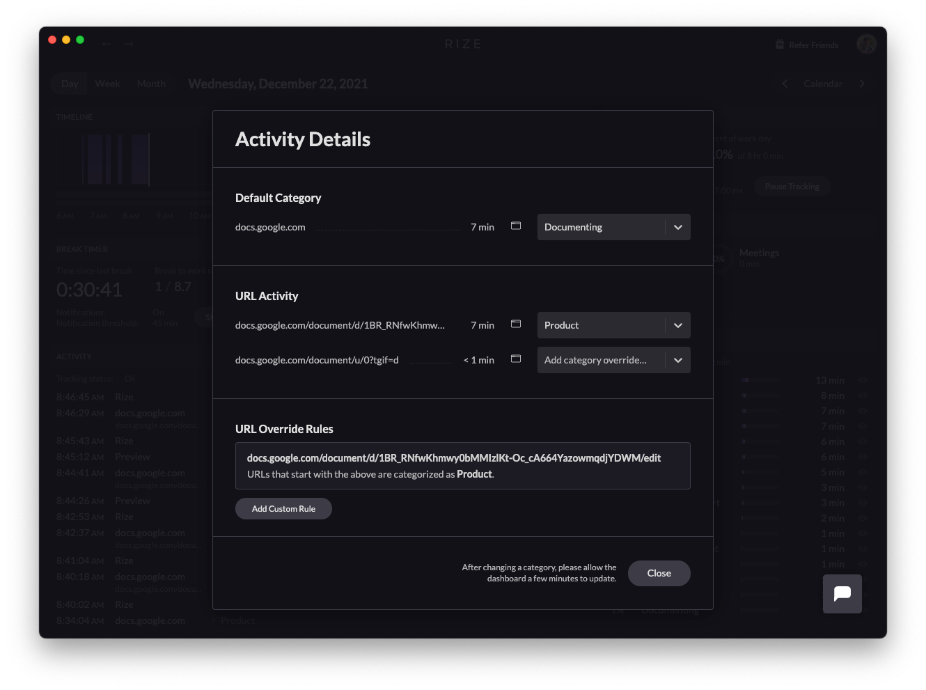 Custom URL Categorization