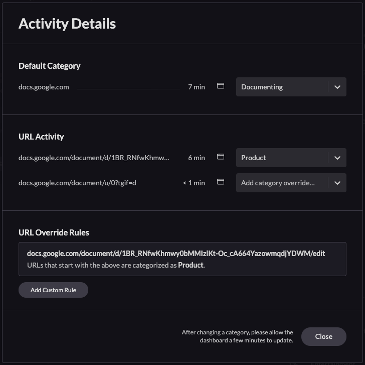 Custom URL Categorization