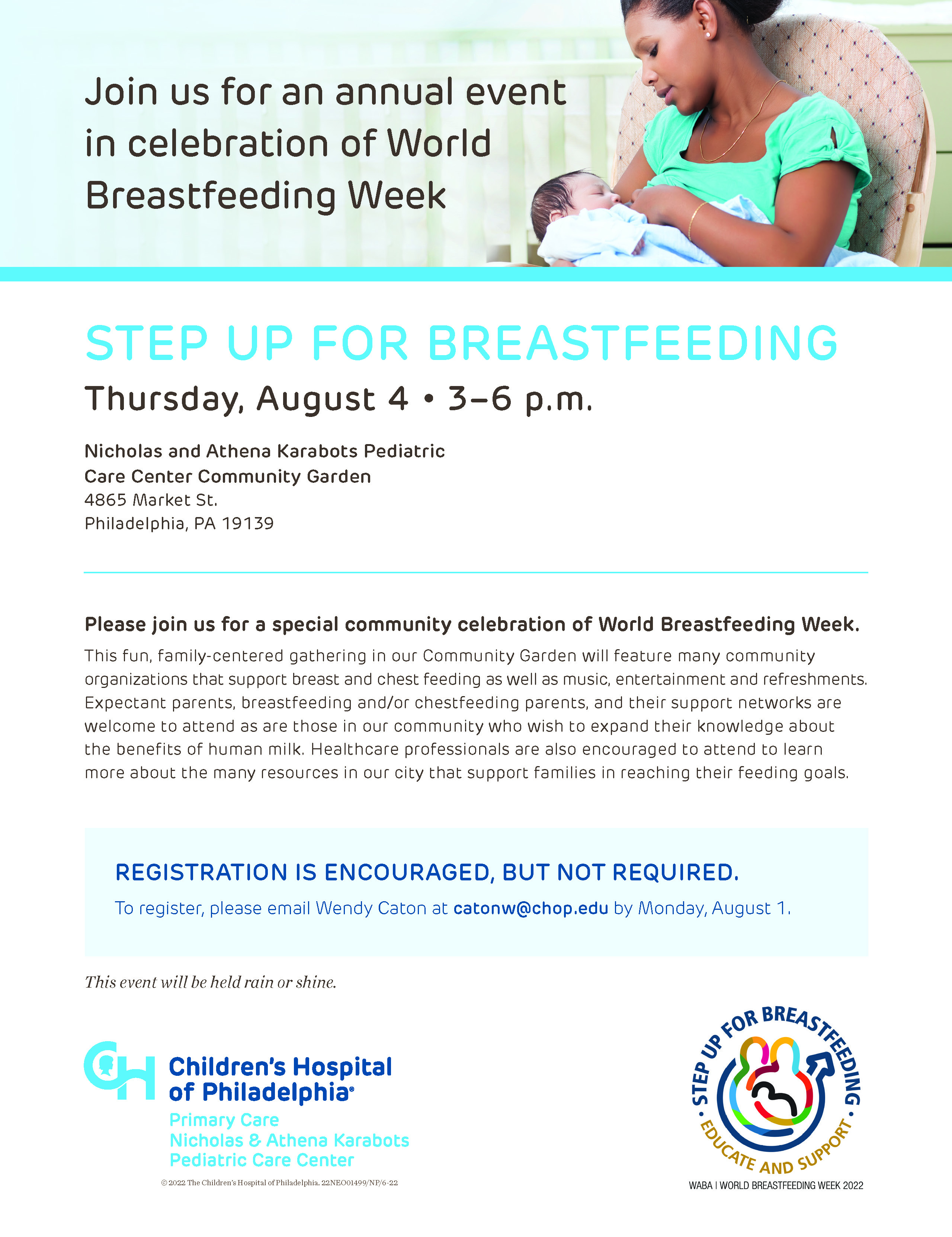 CHOP Event: Step Up for Breastfeeding | Philly Loves Families