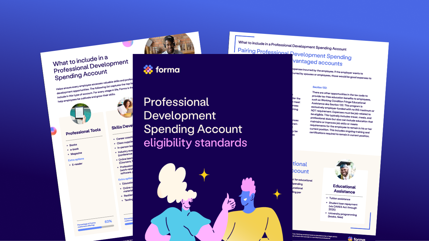 Professional Development Spending Account eligibility standards ...