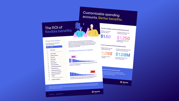 Infographic | The ROI of flexible lifestyle benefits | ROI tools | Forma