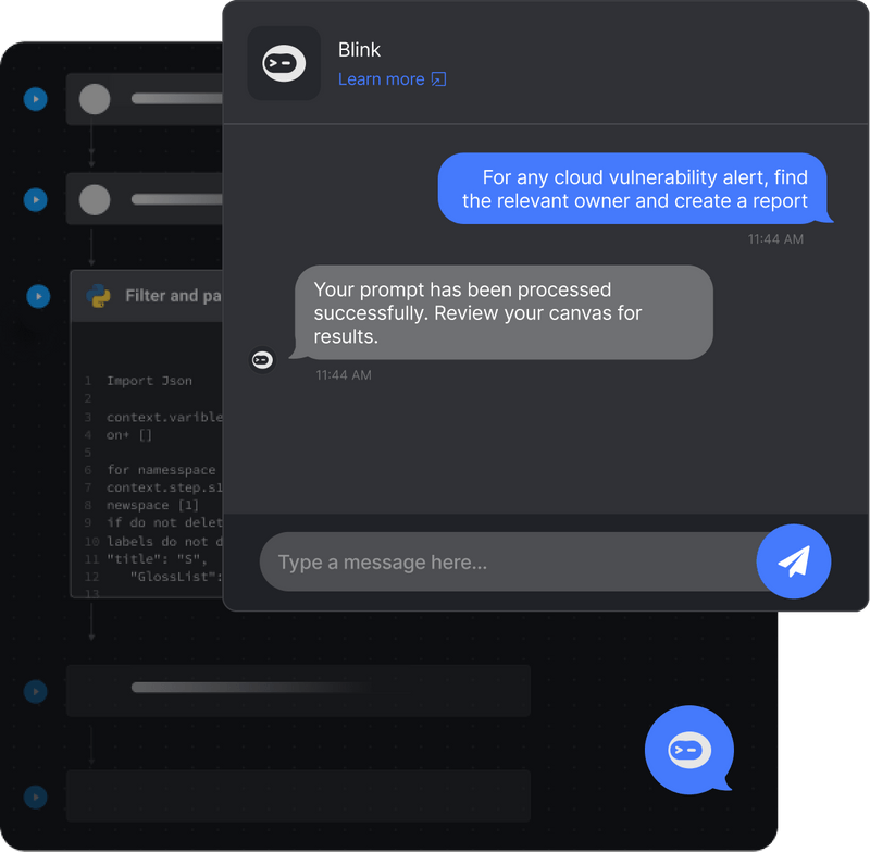 Blink | No-Code Security Platform with 7000+ Automations