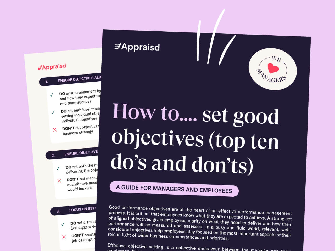 How to set good objectives: Do's and don'ts guide