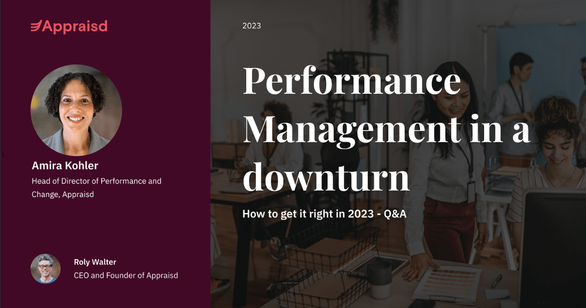 Performance management in a downturn – Q&A with Amira Kohler
