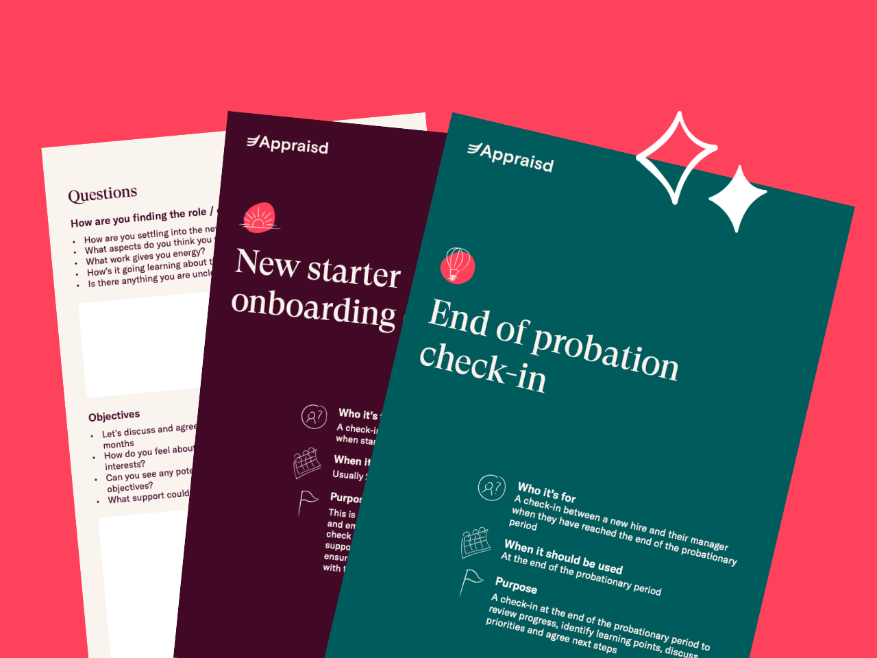 New Starter Check-In Templates: Onboarding & End of Probation