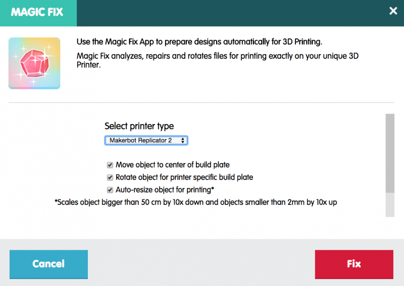 Magic OS: STL Fixer for 3D Models | 3DPrinterOS