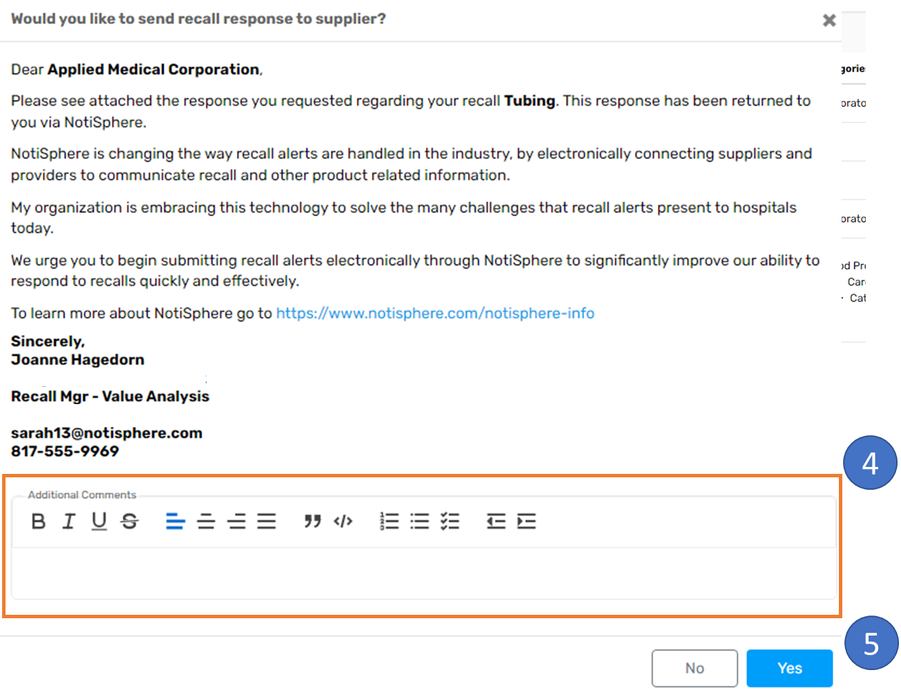 Adding and Responding to a Recall Notification - Providers