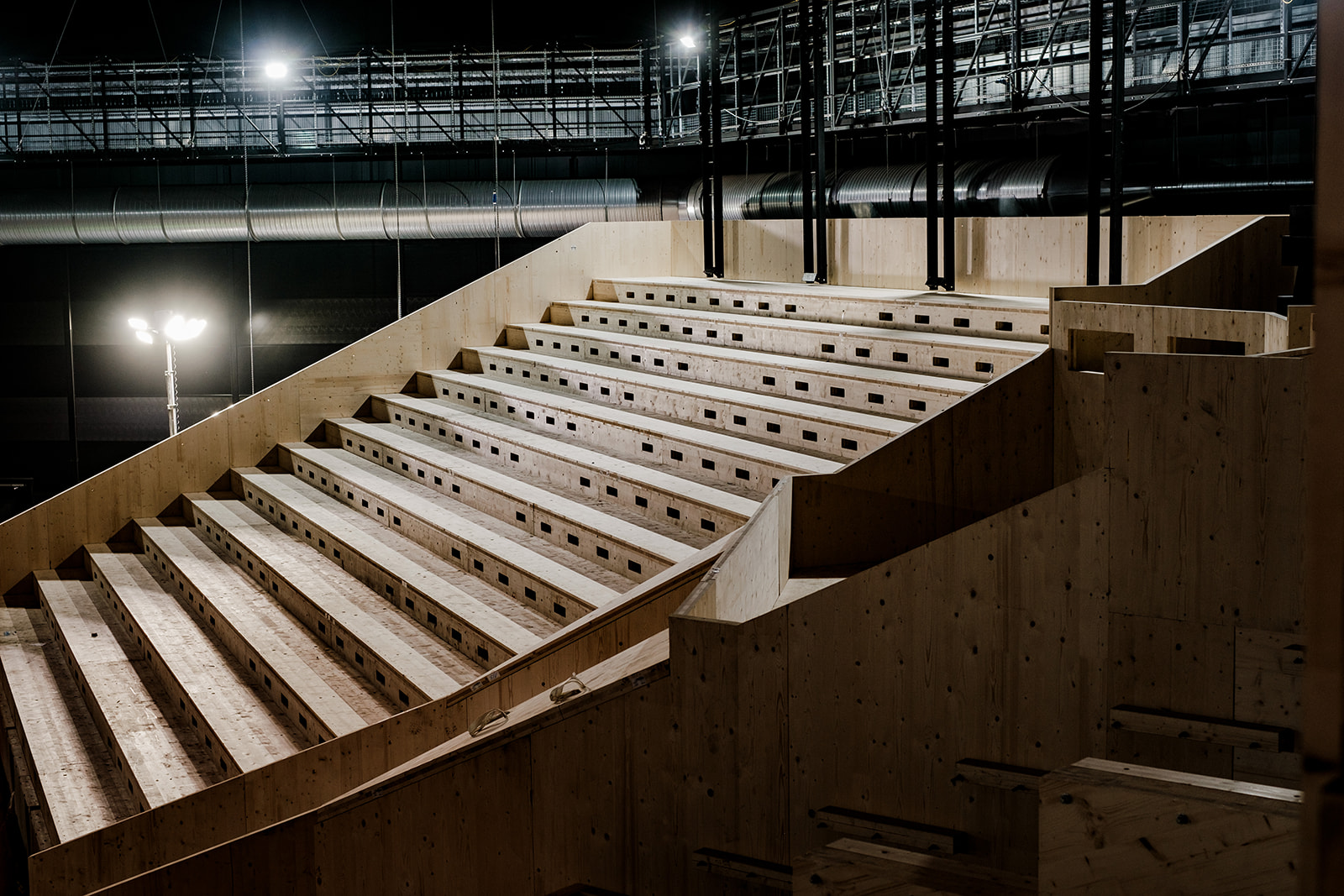 Xylotek - Demountable CLT theatre structure Demountable Auditorium ...
