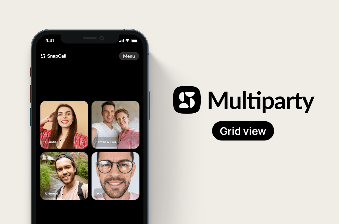Interact with all meeting participants in Grid View · SnapCall