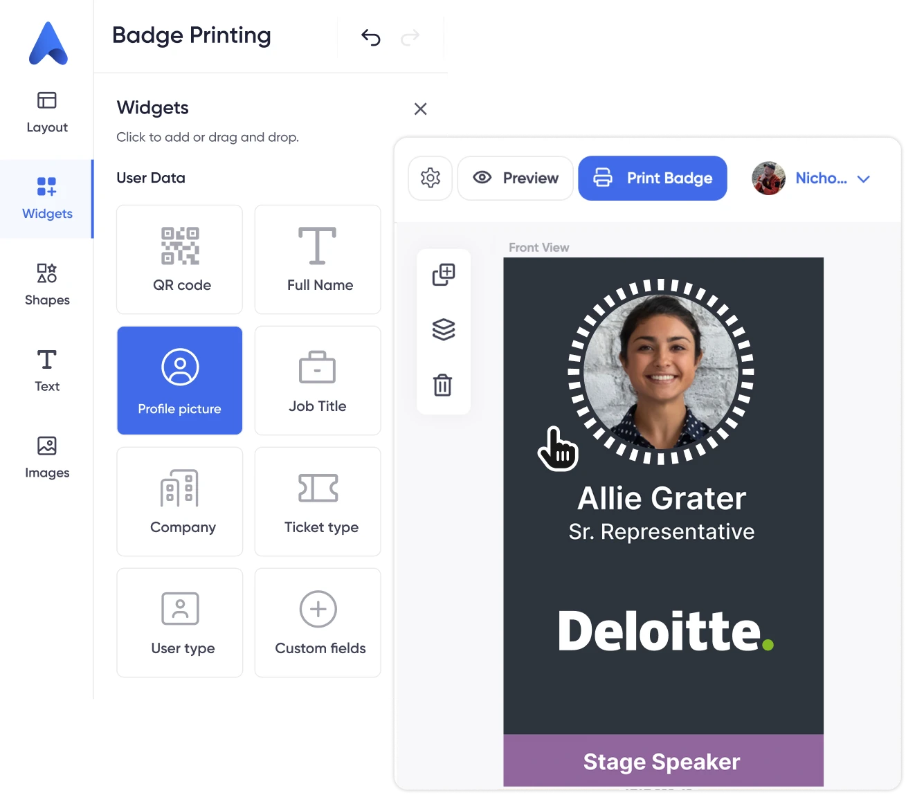Event Badge Printing Software i Accelevents Platform