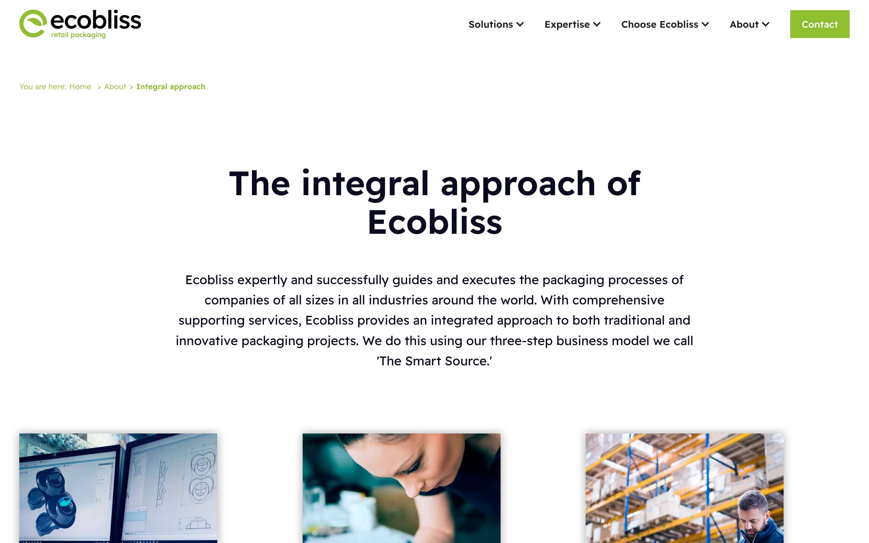 Integral approach | Ecobliss Packaging Group