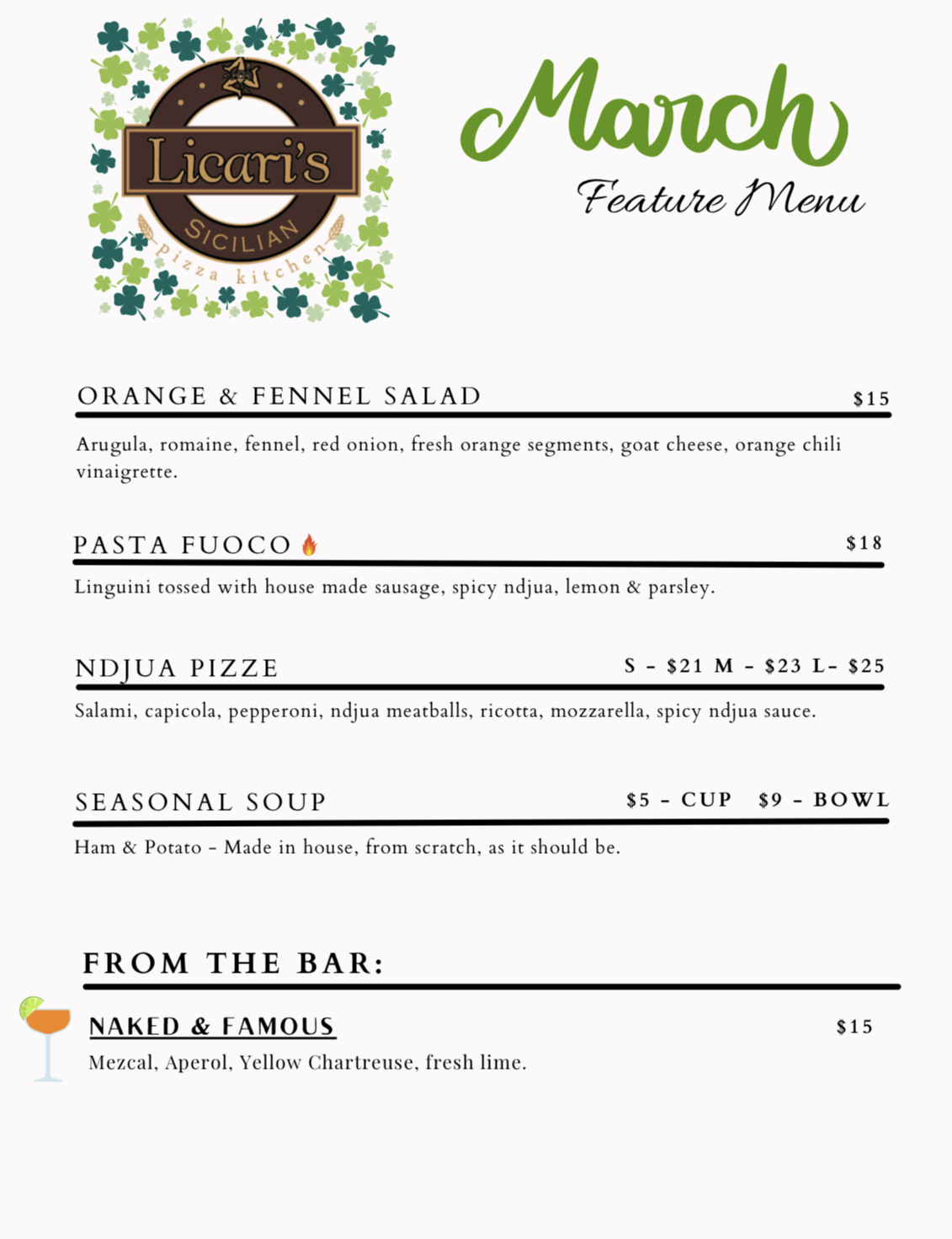 Licari's Pizza Kitchen