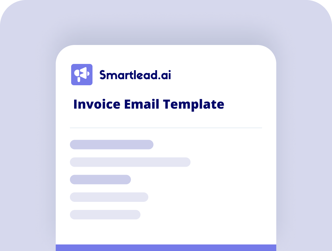 Prepare your Company's Invoice with an Invoice Email Template.