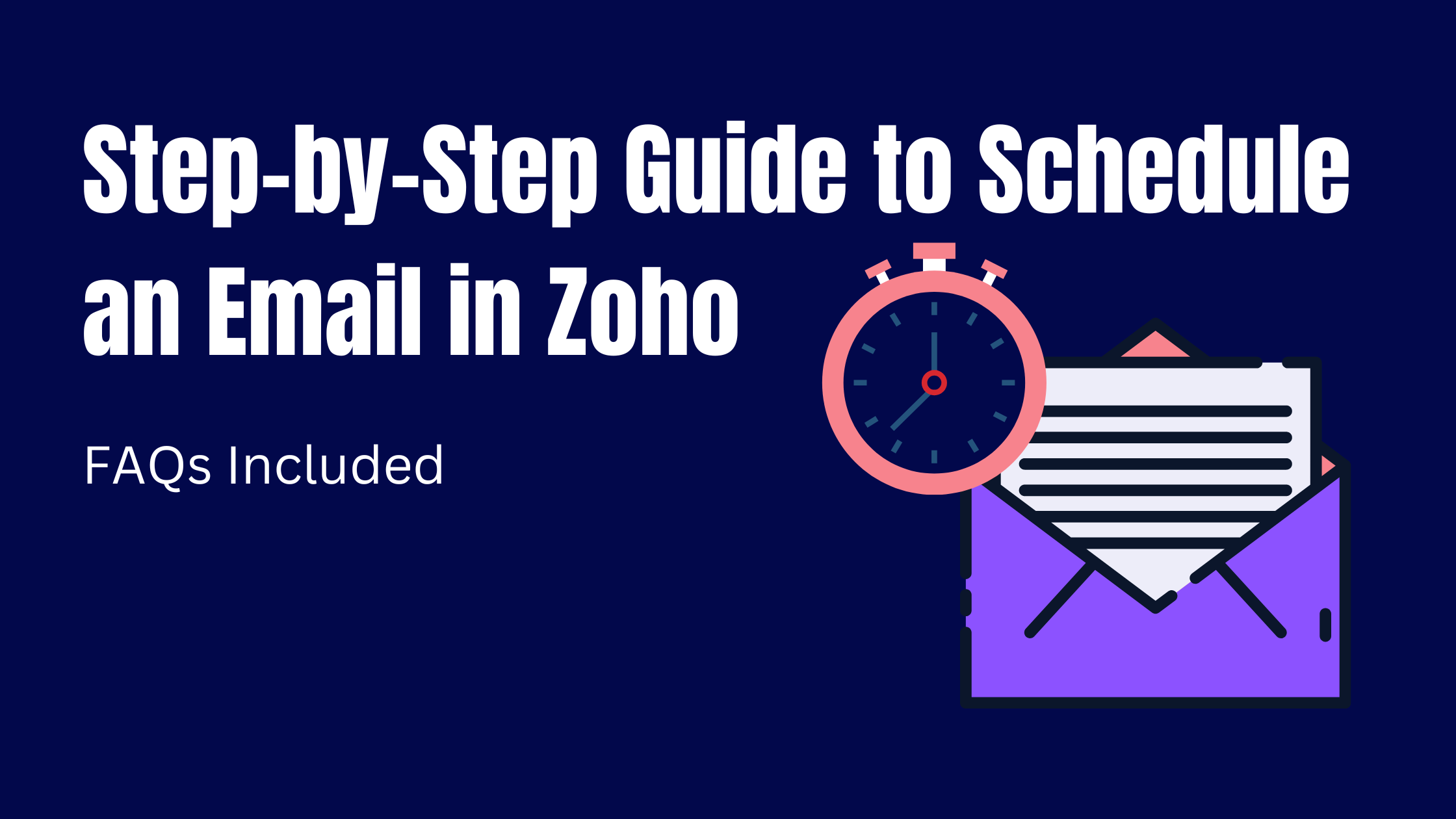 Step-by-Step Guide to Scheduling Emails in Zoho