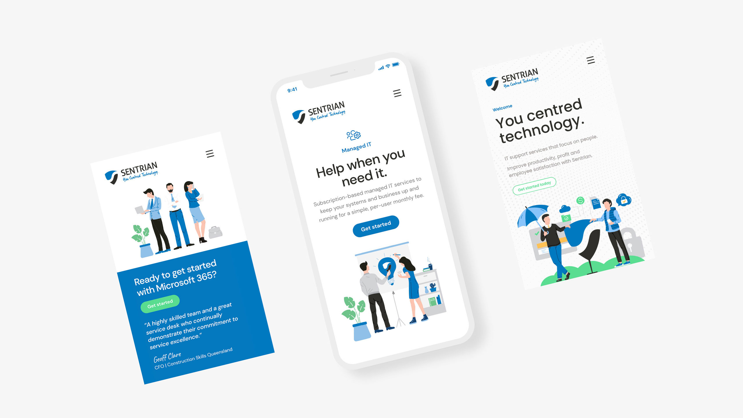 Sentrian | Branding Design Case Study | The Creative Noise