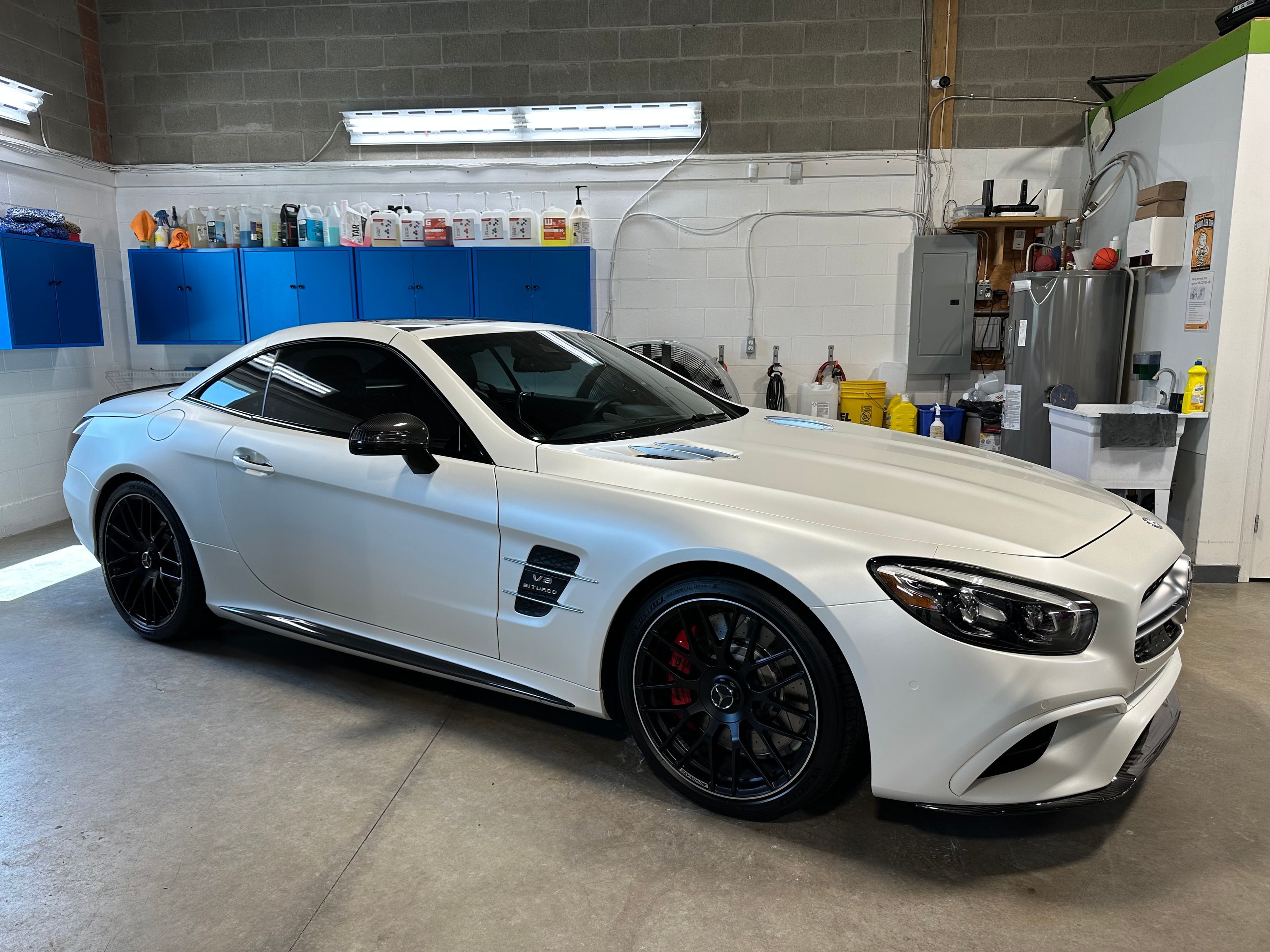 White Mercedes SL63 Wrap | | Salmon Arm BC Canada